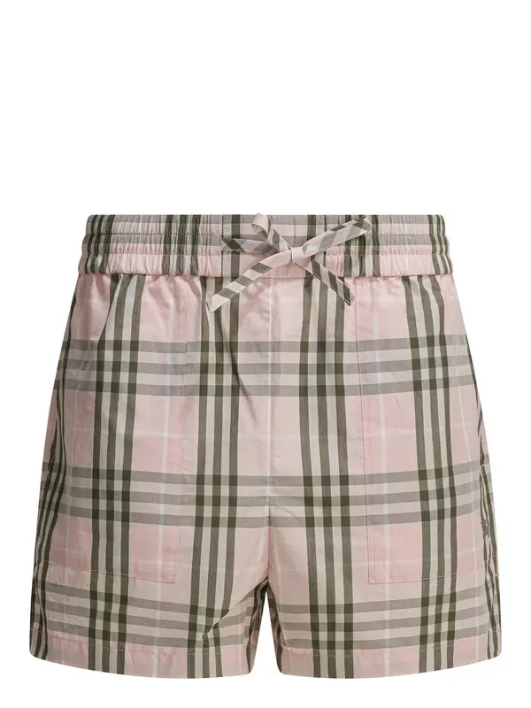 Burberry Evelyn Check Shorts - Pink