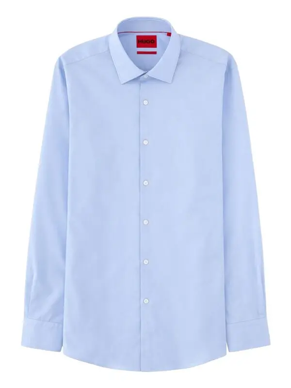 Hugo Cotton Shirt - Azure