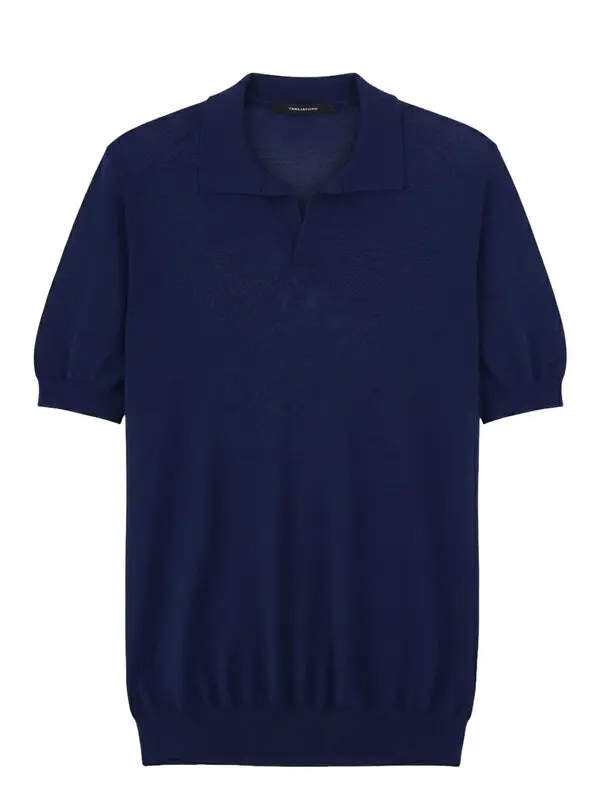 Tagliatore Cotton Polo - Blue