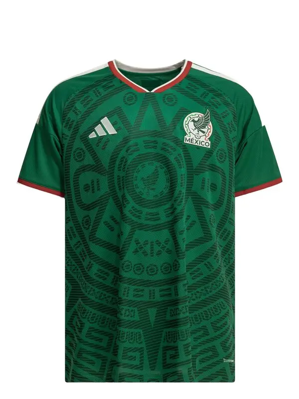 ADIDAS ORIGINALS Home Mexico 26' V Neck T Shirt - Green