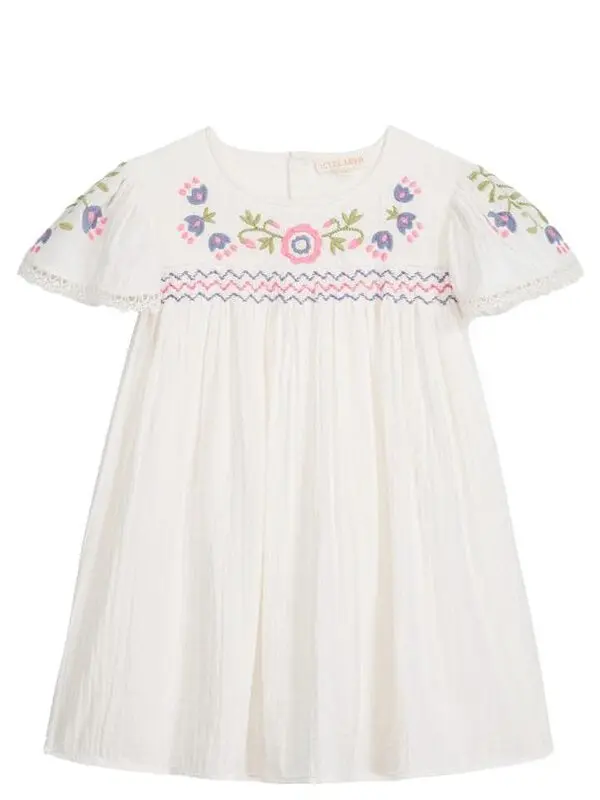 LOUISE MISHA Ana Embroidered Dress - White