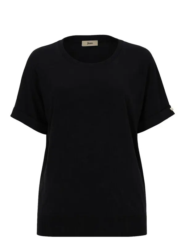 Herno Cotton Blend T-shirt - Black