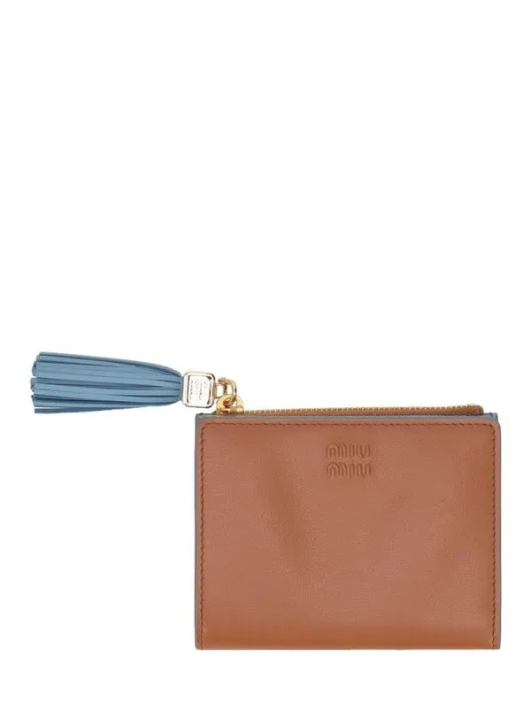 Miu Miu Minuteria Soft Calf Charm - Cognac+astrale