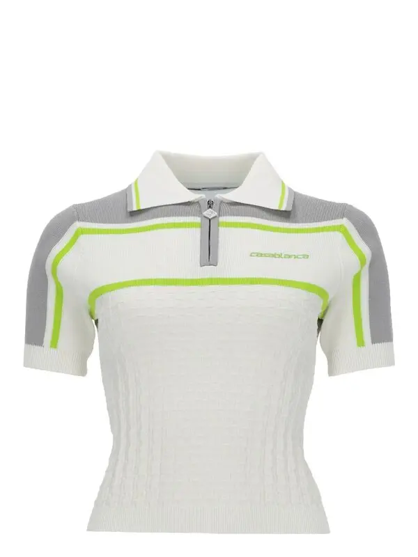 Casablanca Tennis Polo - White