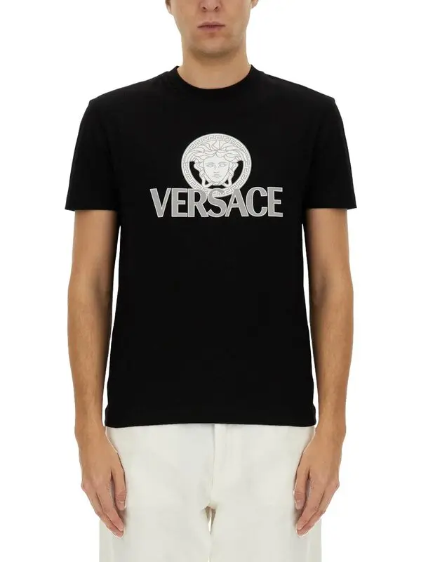 Versace Jersey T Shirt - Black
