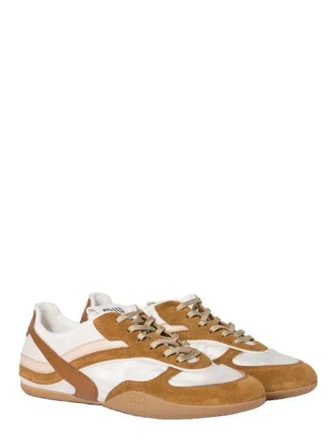 Miu Miu Allacciate Tech Sneakers - Talco+cannella