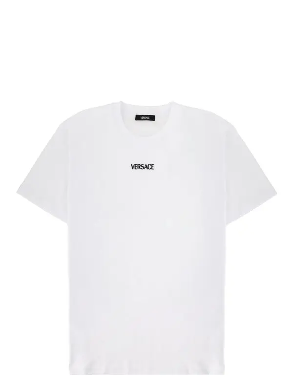 Versace T Shirt With Logo - White