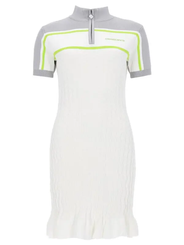 Casablanca Polo Shirt Dress - White