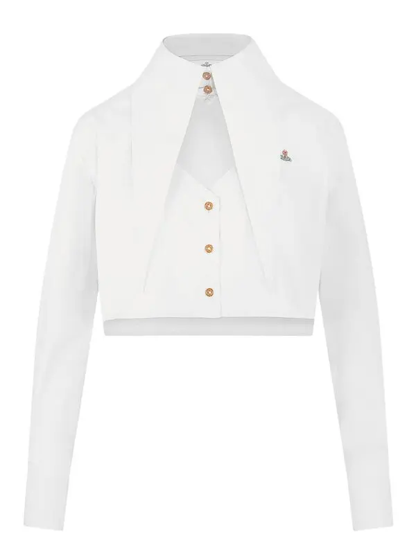VIVIENNE WESTWOOD Cut Off Heart Shirt - White