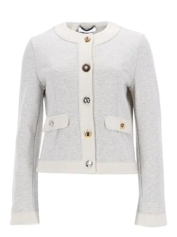 Moschino Buttoned Cardigan - Grey