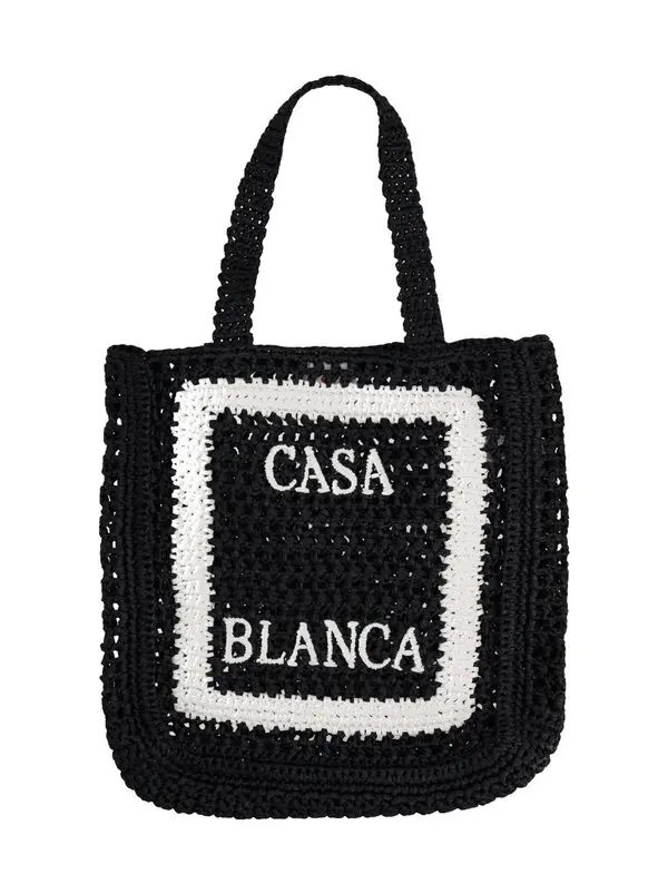 Casablanca Logo Tote Bag - Black