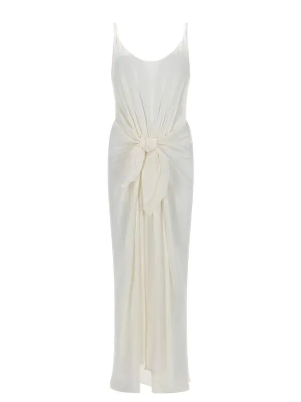 JW Anderson Long Dress With Knot - White