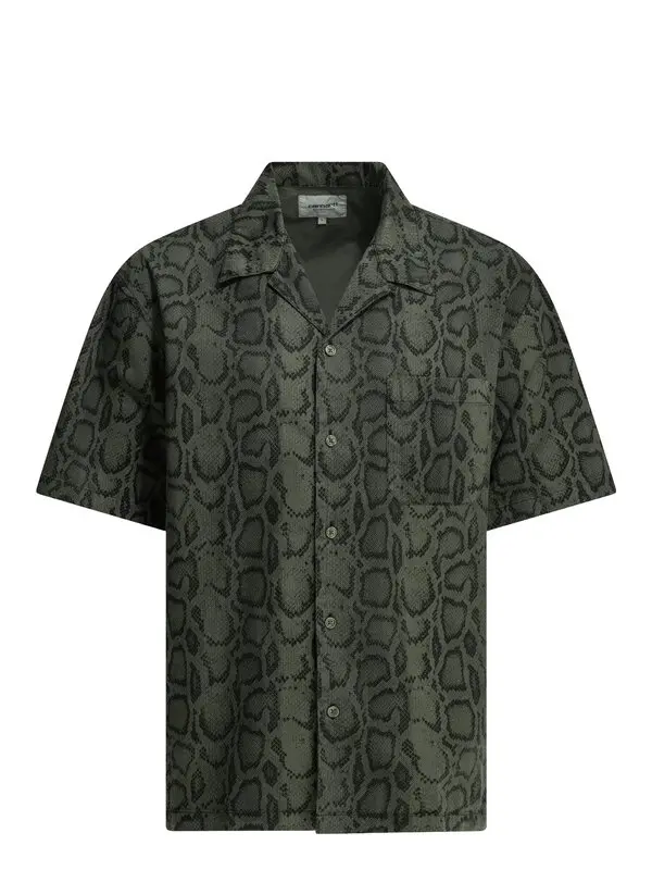 Carhartt Work In Progress Snake Camo' Casual Shirt - Green