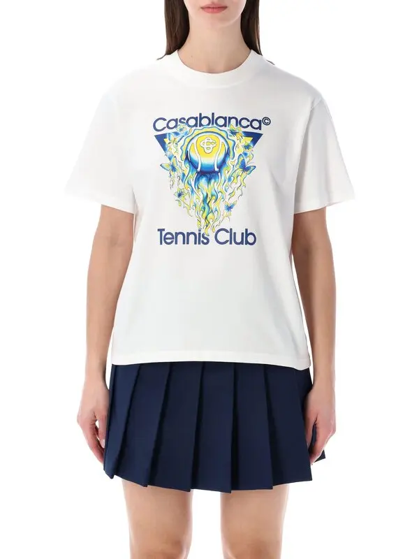 Casablanca Tennis Club Icon T-shirt - White