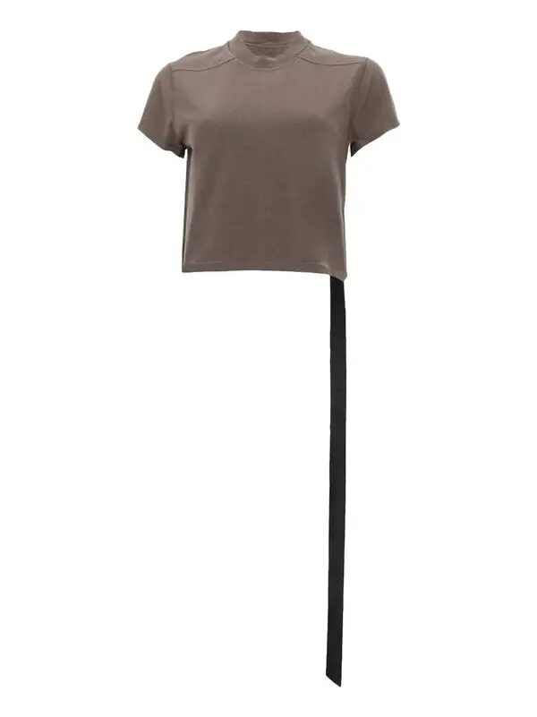 Rick Owens Cropped Small Level T-shirt - Brown