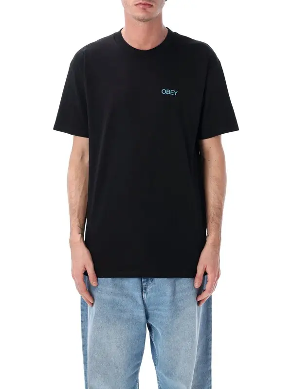 Obey T Shirts And Polos - Black