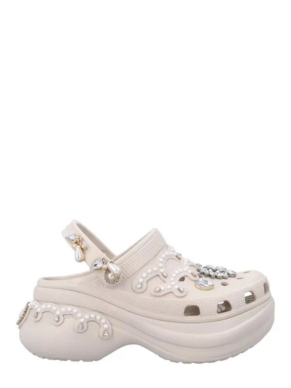 CROCS Platform Embellished Clogs - Frappe