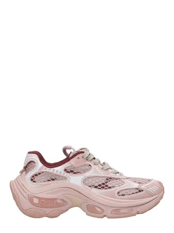 Ash Leather And Mesh Sneakers - Pink