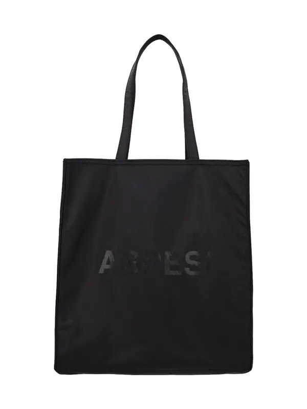 Aspesi Logo Tote Bag - Black
