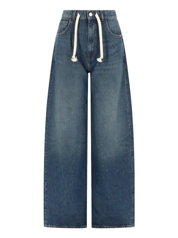 AMISH Danielle Michigan Balloon Fit Jeans - Denim