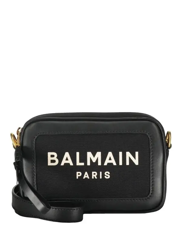 Balmain Logo Shoulder Bag - Black
