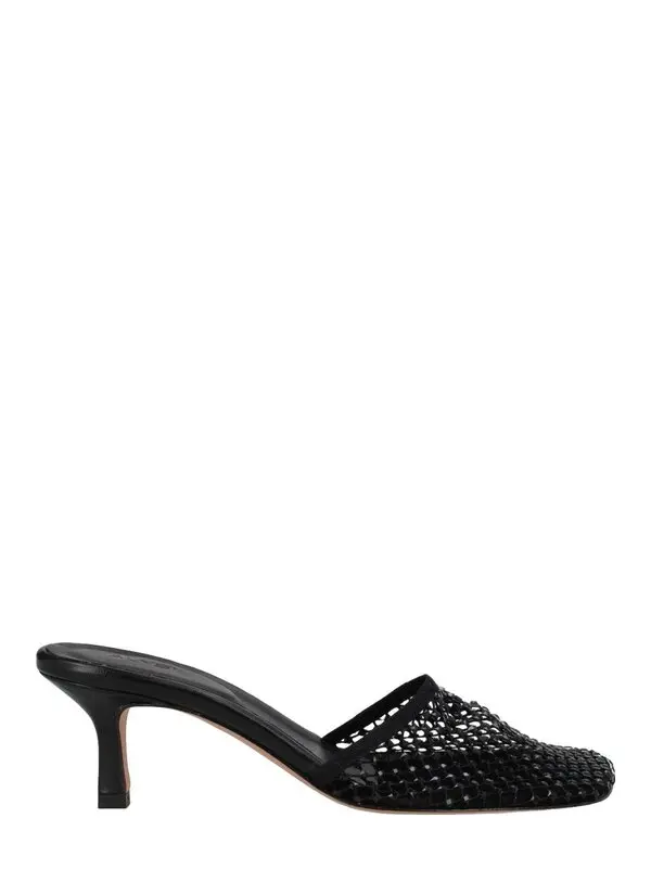 ALYSI Heeled Mule - Black