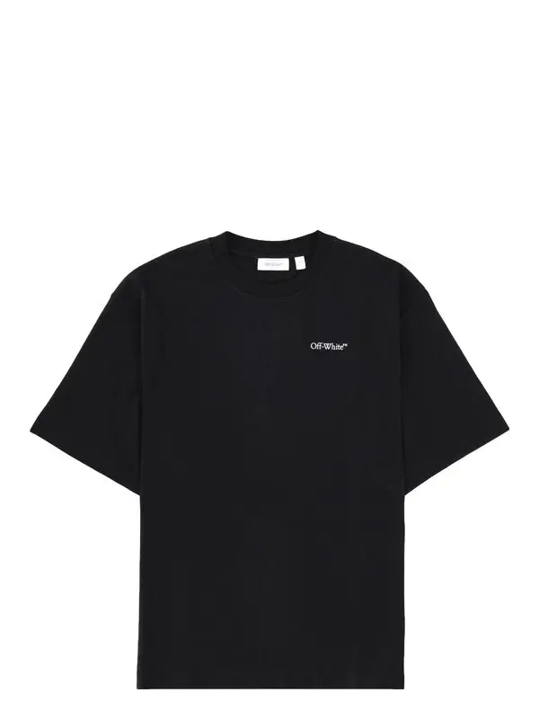Off-White T Shirt With Logo - Black