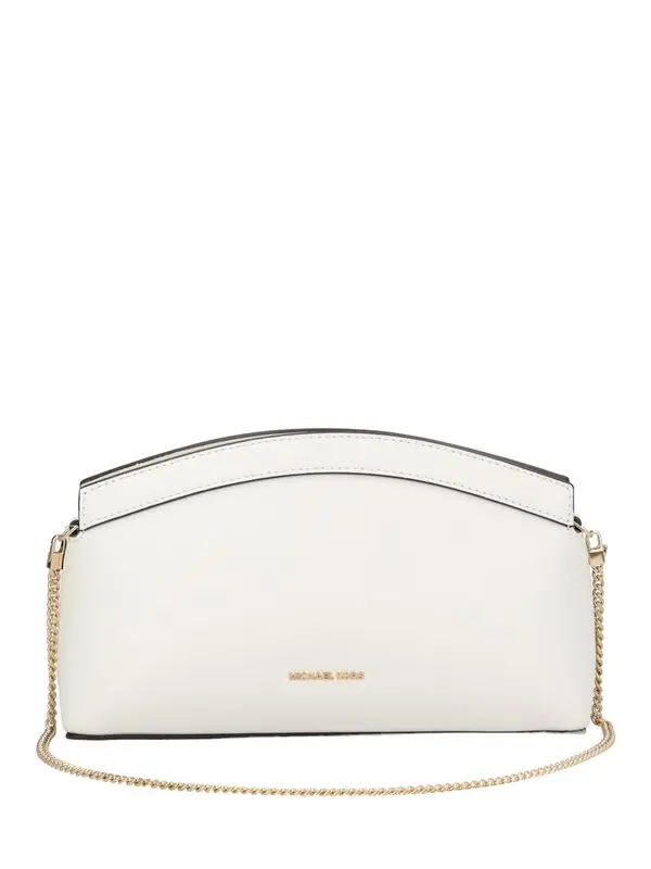 Michael Kors Small 'athena' Clutch - White