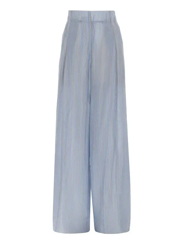 Dries Van Noten Wide Leg Trousers - Azure