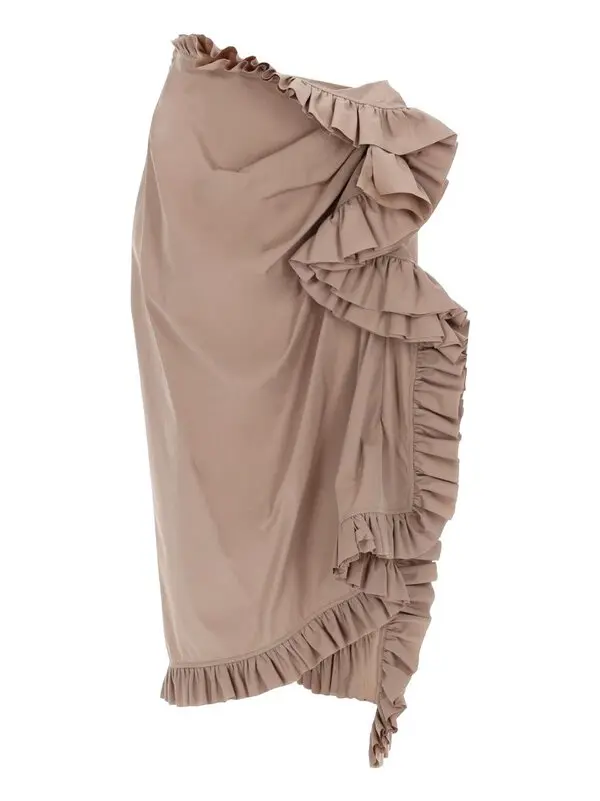 Dries Van Noten Midi Sina Skirt - Powder