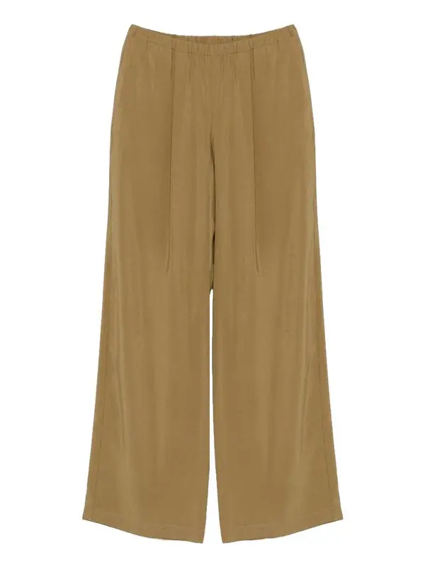 ALYSI Wide Leg Pants - Brown