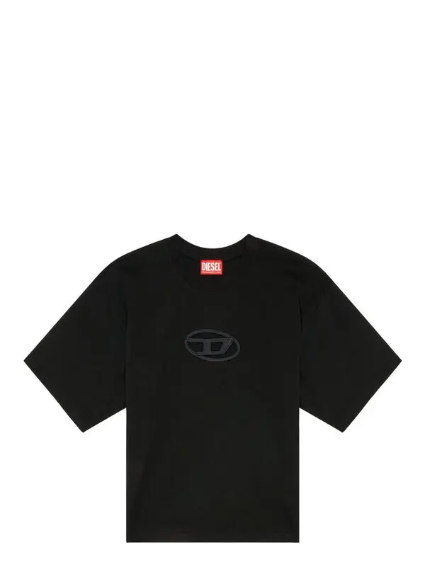 DIESEL Cotton Boxy T-shirt - Black