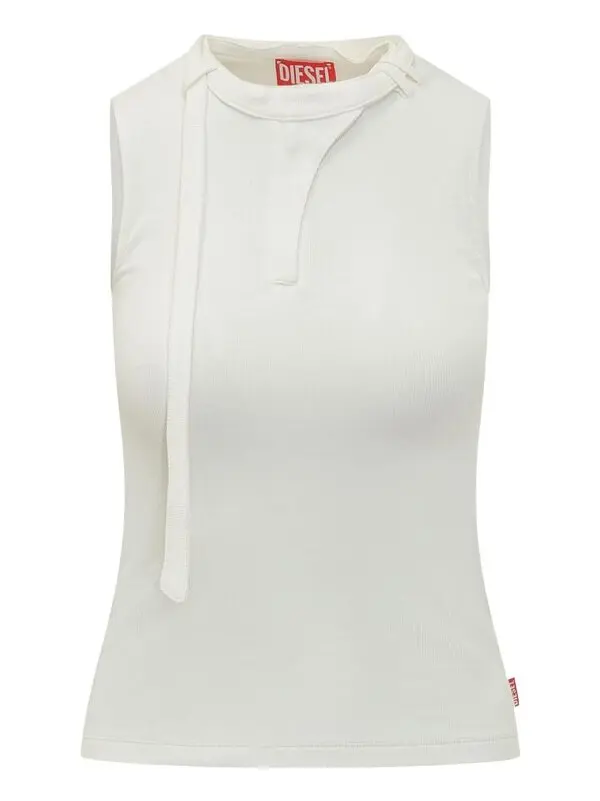 DIESEL® Cotton Tank Top - White