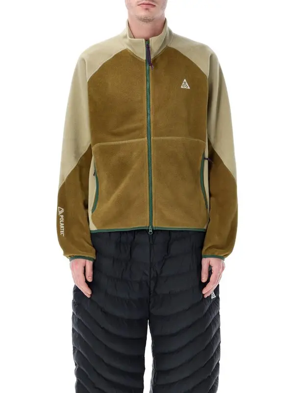 Nike Wolf Tree Fleece Jacket - Olive Flak