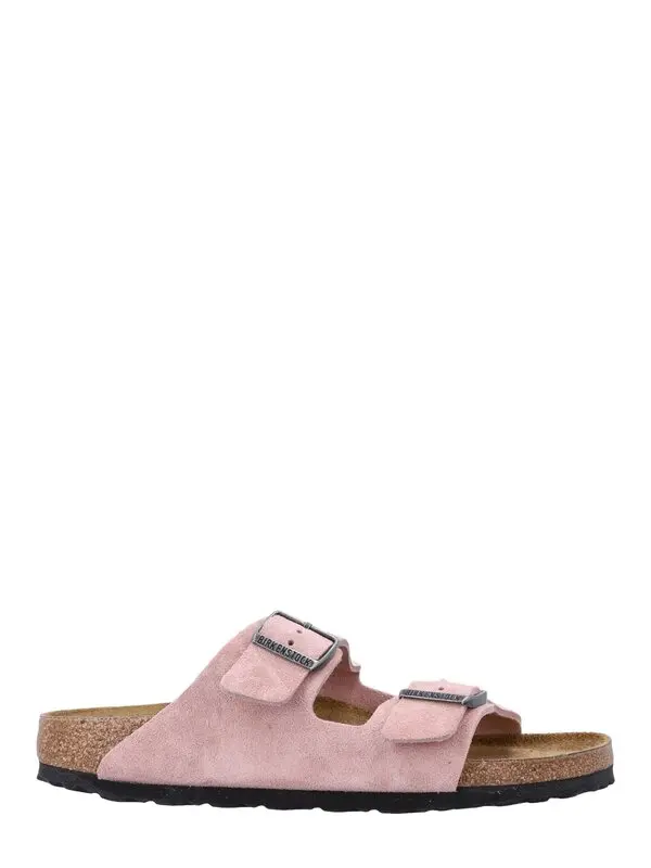 BIRKENSTOCK Arizona Suede Sandals - Pink Clay