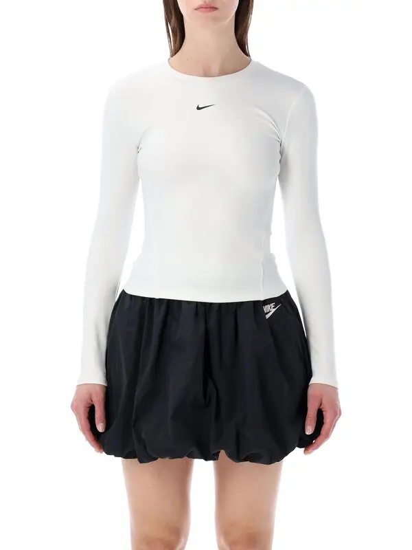 Nike Long-sleeve Fitted Top - White