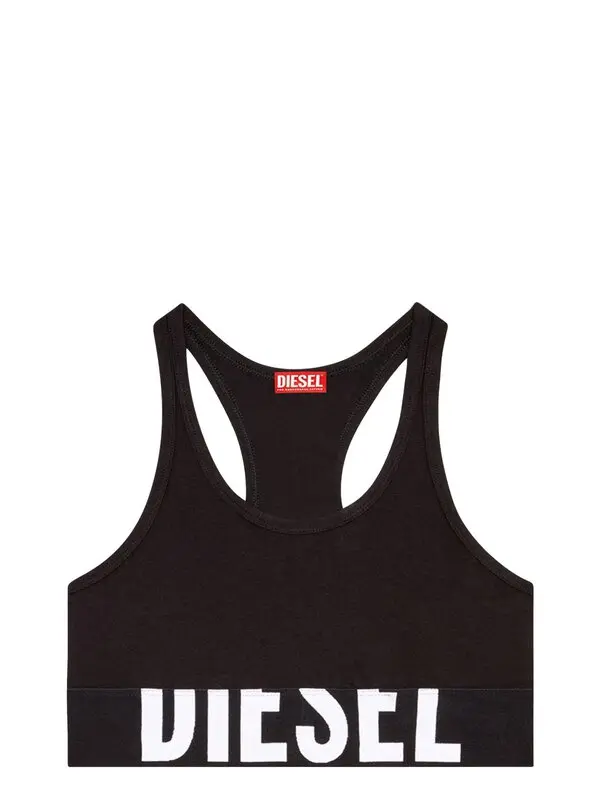 DIESEL® Logo Gym Bra - Black