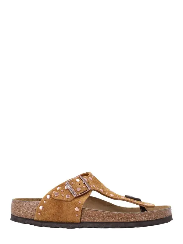 BIRKENSTOCK Gizeh Rivet Thong Sandals - Mink
