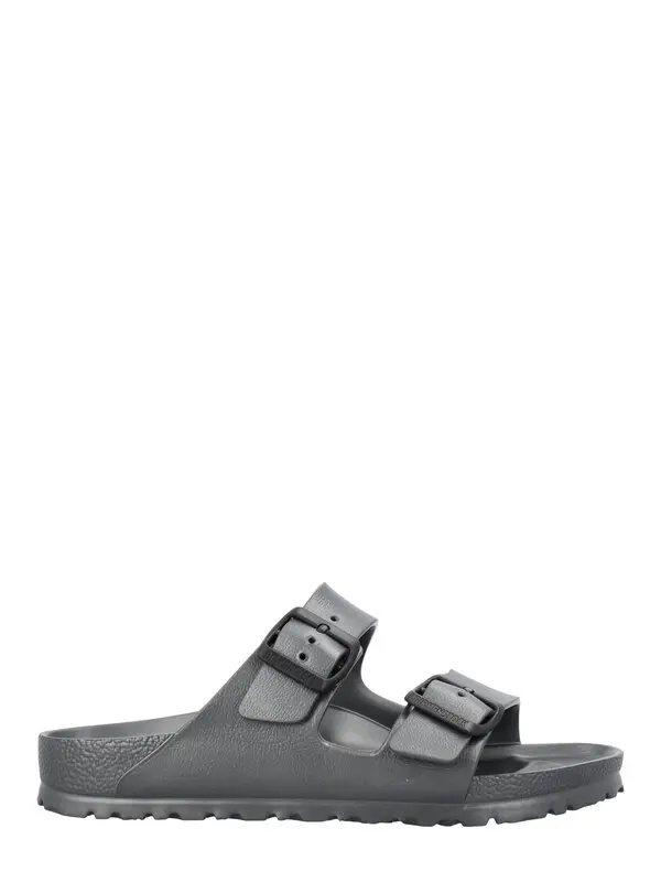 BIRKENSTOCK Arizona Flat Sandals - Metallic Anthracite