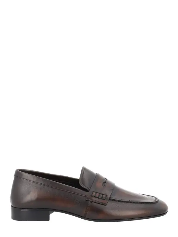 Dries Van Noten Leather Loafer - Brown