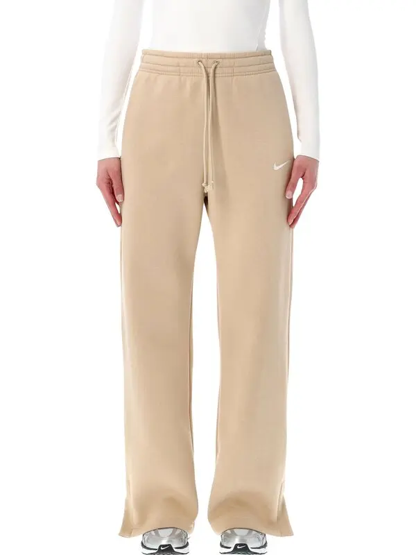 Nike Wide-leg Fleece Trousers - Linen