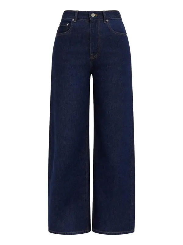 GANNI Straight Leg Jeans - Denim