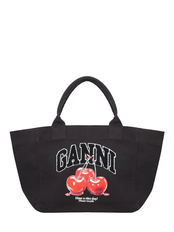 GANNI Tote Bag - Charcoal