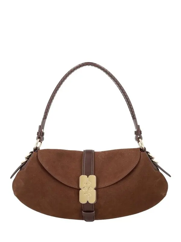 GANNI Shoulder Bag - Brown