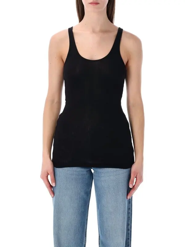 JAMES PERSE Ribbed Daily Tank - Black