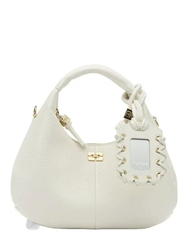 GANNI Small Hobo Handbag - White