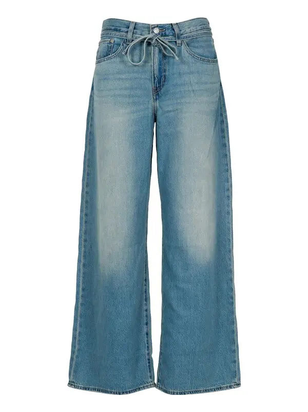 LEVI'S Five-pocket Wide-leg Jeans - Denim Medio