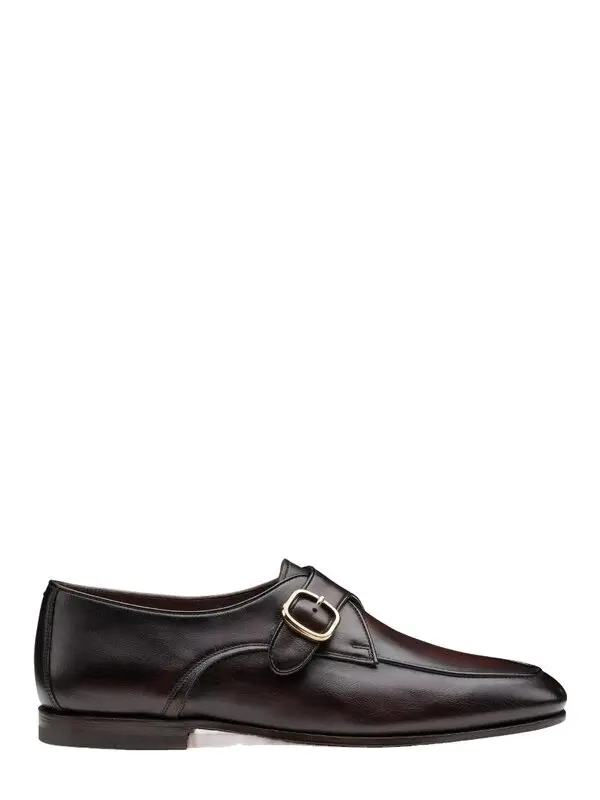 Santoni Carlo Single-buckle Shoe - Brown