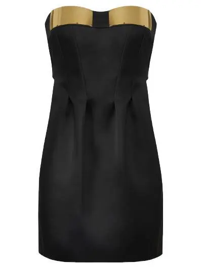 Elisabetta Franchi Duchesse Mini Dress - Black