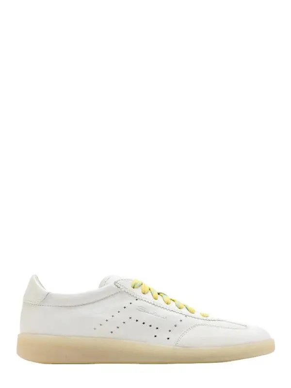 Santoni Leather Sneakers - White